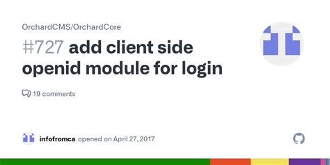 Add Client Side Openid Module For Login · Issue 727 · Orchardcms