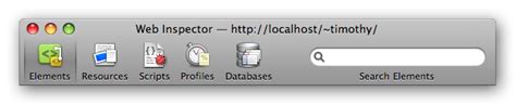 Web Inspector Redesign Webkit