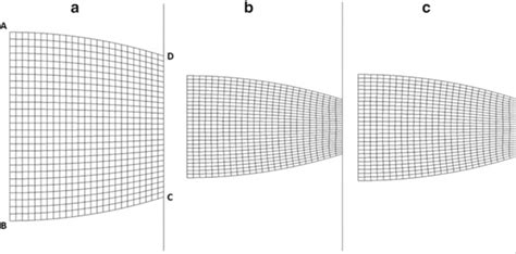 2 Finite Element Meshes A Before Compaction B At The End Of Download Scientific Diagram