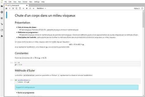 de nouveaux notebooks pour l ent avec jupyter notebook accompagner