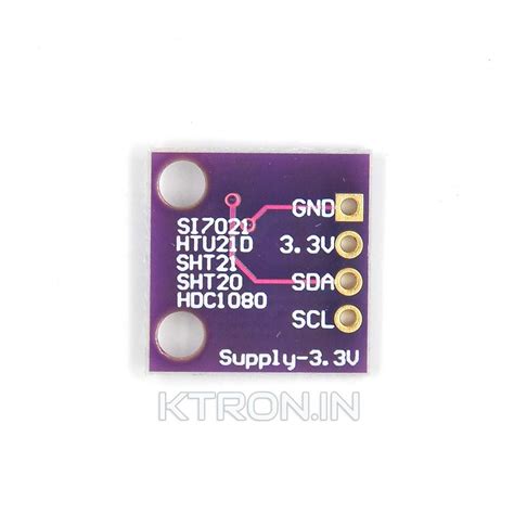 Ktron Si7021 Temperature And Humidity Sensor Module 2 Rh 0 To 100 Rh At ₹ 190piece In Ahmedabad
