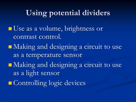 Ppt The Potential Divider Powerpoint Presentation Free Download Id