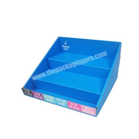 Advertising Custom Print Desktop Cardboard Counter Display Stand For Retail Shop