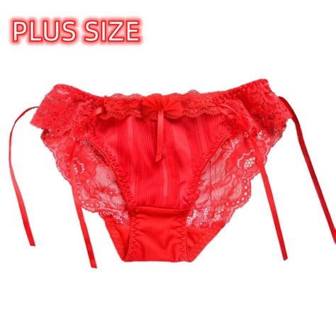 1pc Lady Girl Tie Side Lace Triangle Bowknot Briefs Panties Panty Plus