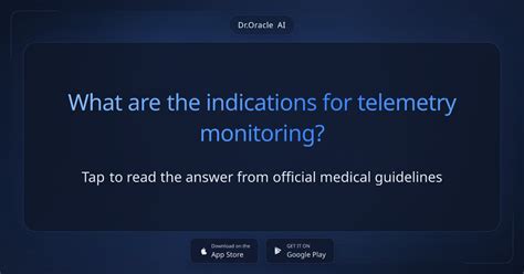 What Are The Indications For Telemetry Monitoring