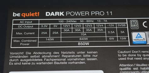 be quiet! Dark Power Pro 11 im Test - Technische Details, Anschlüsse ...