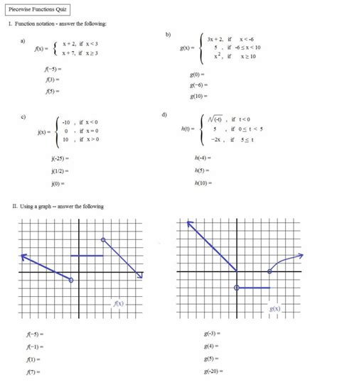 Free worksheet piecewise functions algebra 2 answers, Download Free worksheet piecewise ...