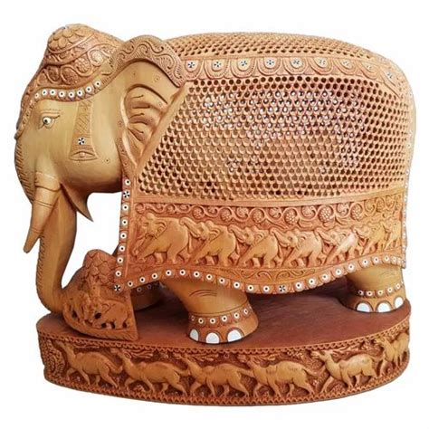 Sng Brown Shrinath Art Gallery Wooden Jali Elephant At Rs 115 In Jaipur