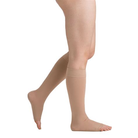 Evonation Surgical Opaque 20 30 Mmhg Open Toe Knee Highs Compression