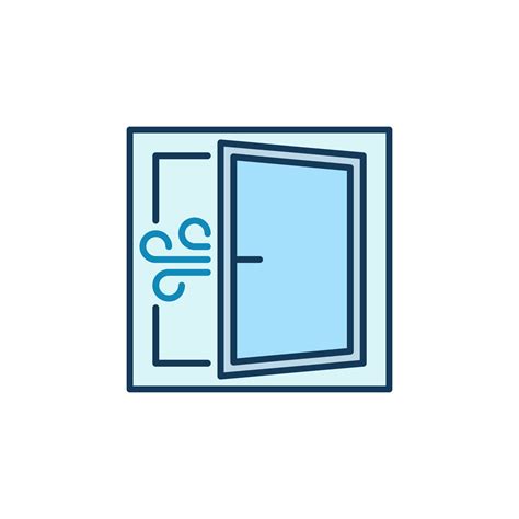 Opened Window Vector Room Airing Concept Colored Icon Vector Art At Vecteezy
