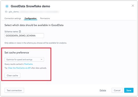 Cache Management GoodData Cloud