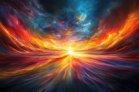 A Dynamic Explosion Background Filled With Vibrant Colors Depicting Energy And Excitement Stock
