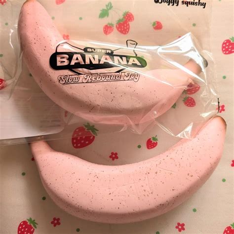 Pink Strawberry Banana Squishy Licensed Creamiicandy Shop Squishies