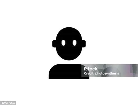 남자 벡터 아이콘입니다 사용자 프로필 아바타 사람 기호의 분리된 실루엣 벡터 검은색에 대한 스톡 벡터 아트 및 기타 이미지
