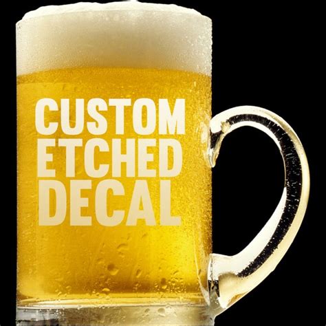 Custom Etched Glass Vinyl Decal