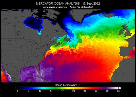 Strong Ocean Anomalies Are Developing Over The Gulf Stream Area In The North Atlantic Forecast