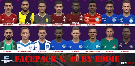 Pes 2017 Facepack V49 By Eddie Facemaker ~ Pes Patch Fifa Mods Games Pc