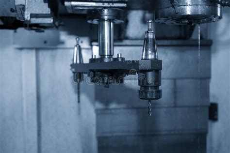 The Automatic Tool Change ATC Operation With Swing Arm Stock Image Image Of Machine Precision