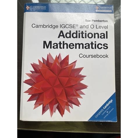Igcse Additional Mathematics Coursebook 蝦皮購物