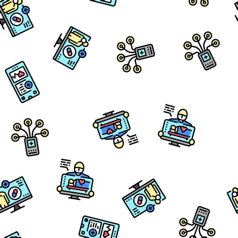 Biomedical Medical Science Vector Seamless Pattern 32516094 Vector Art