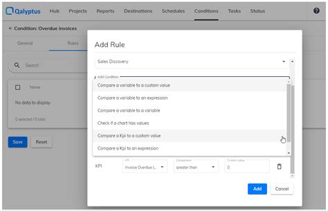Create Conditions Qalyptus Help