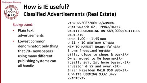 Ppt Information Extraction And Named Entity Recognition Powerpoint