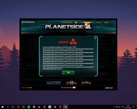 Unable To Download Socketerrorhost Not Found 11001 Rplanetside