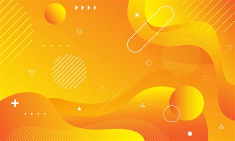 Abstract Orange Geometric Background Dynamic Shapes Composition Vector Illustration 14195145