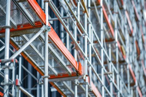 Premium Photo A Detailed View Of The Scaffolding Structure On A