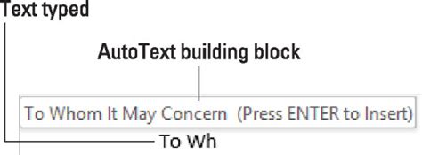 How To Create An Autotext Building Block In Word Dummies