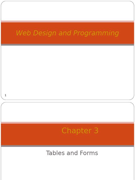 Chapter3 Tablesandforms Pdf Web Server Internet And Web