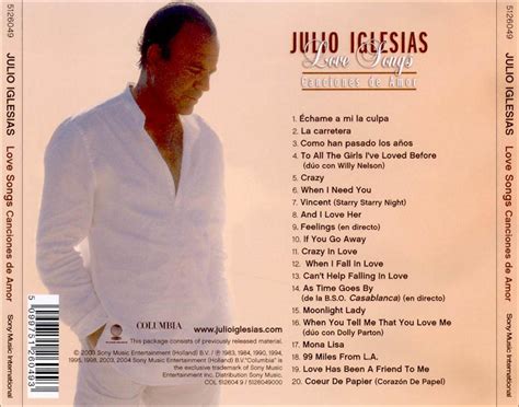 Cd Julio Iglesias Love Songs Willy Nelson E Dolly Parton R 2600