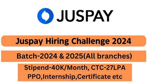 Juspay Hiring Challenge 2024 Juspay Off Campus Hiring 2025 And 2024 Batch Eligible CTC