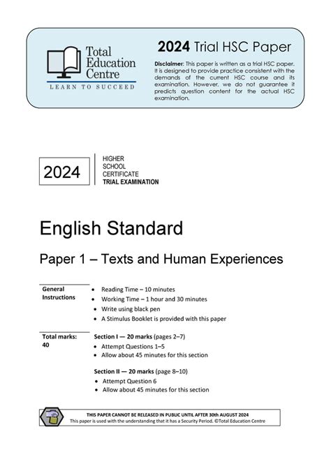 2024 Trial Hsc Physics Paper Total Education Centre