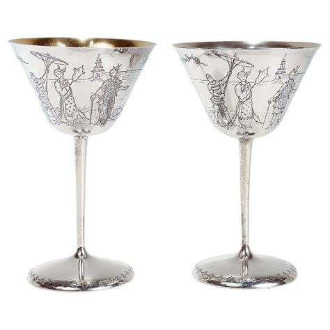 Pair Of Fully Hallmarked Sterling Silver Sheffield Made 1996 Martini