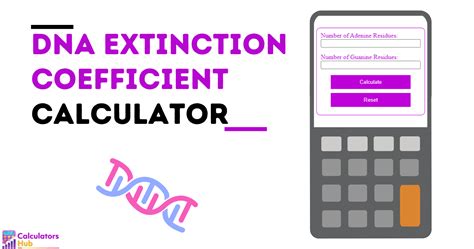 Dna Extinction Coefficient Calculator Online