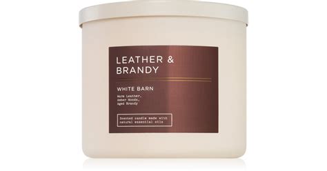 Bath And Body Works Leather And Brandy Scented Candle Notinoie