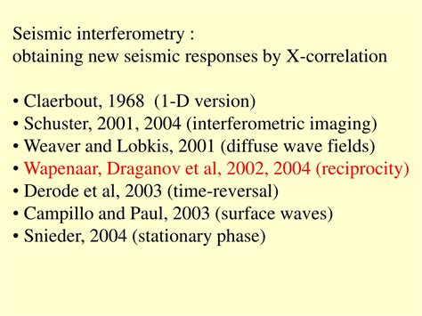 Ppt Innovative Seismic Interferometry Techniques For Enhanced Imaging Powerpoint Presentation