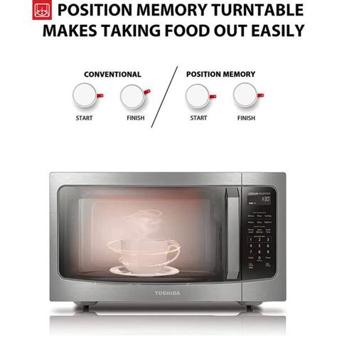 Toshiba In Stainless Steel 1250 Watt Countertop Microwave 41 Off