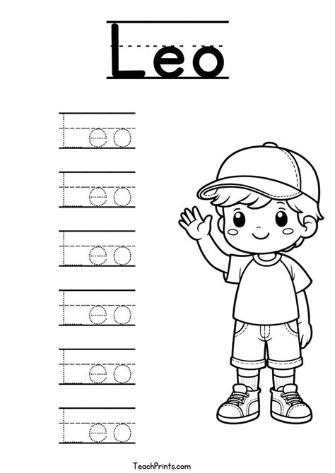 L Name Tracing Worksheets Names Free Printable Teach Prints