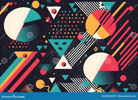 Plant Geometriskt Bakgrundsgrafikkort Geometriskt Bakgrundspapper Ai