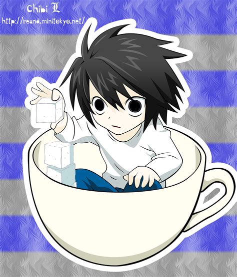 Death Note Chibi L At Tanesmeraldablog Blog