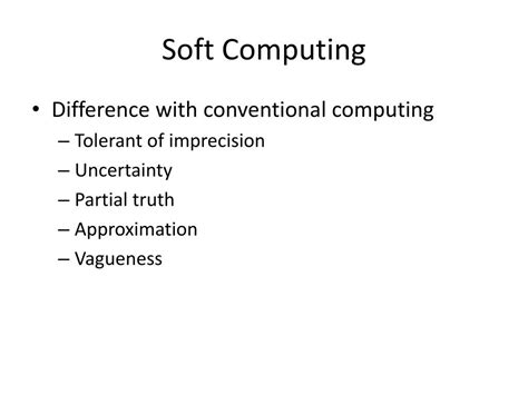 Ppt Soft Computing And Its Applications In Se Powerpoint Presentation Id3105991