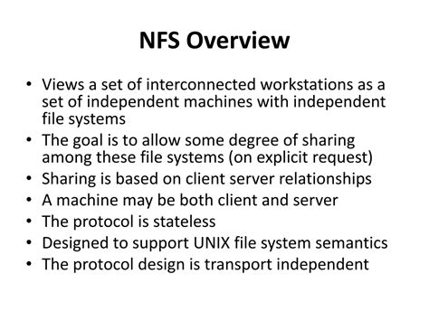 Ppt Nfs A Comprehensive Guide To Network File System Protocol Powerpoint Presentation Id