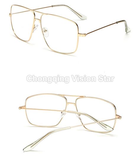 Metal Large Frame Plain Glass Spectacles China Manufacturer Price