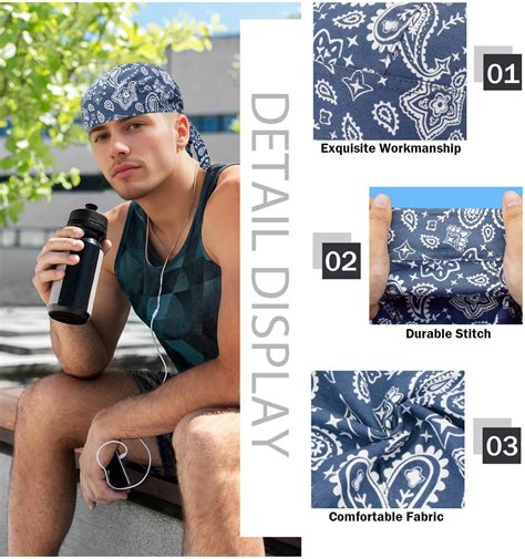 Do Rag For Men Cotton Dew Rags And Doo Rag Bandanas Welding Sweat