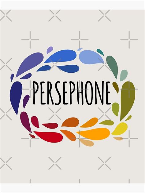 Persephone Name Cute Colorful T Named Persephone Poster For Sale By Kindxinn Redbubble