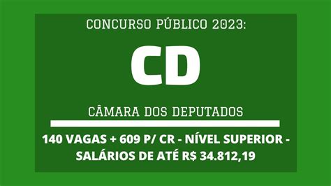 Aberto Concurso Câmara dos Deputados 2023 Analista e Consultor