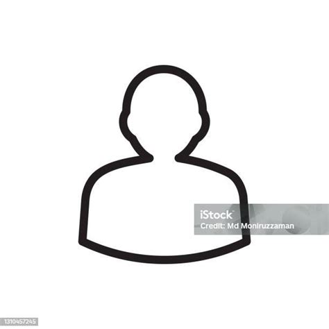 Illustration Noire De Stock Dillustration De Profil Davatar