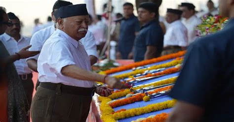 RSS Vijayadashami Speech Sarsanghchalak Mohan Bhagwat Hails Progress Made By Bharat Warns